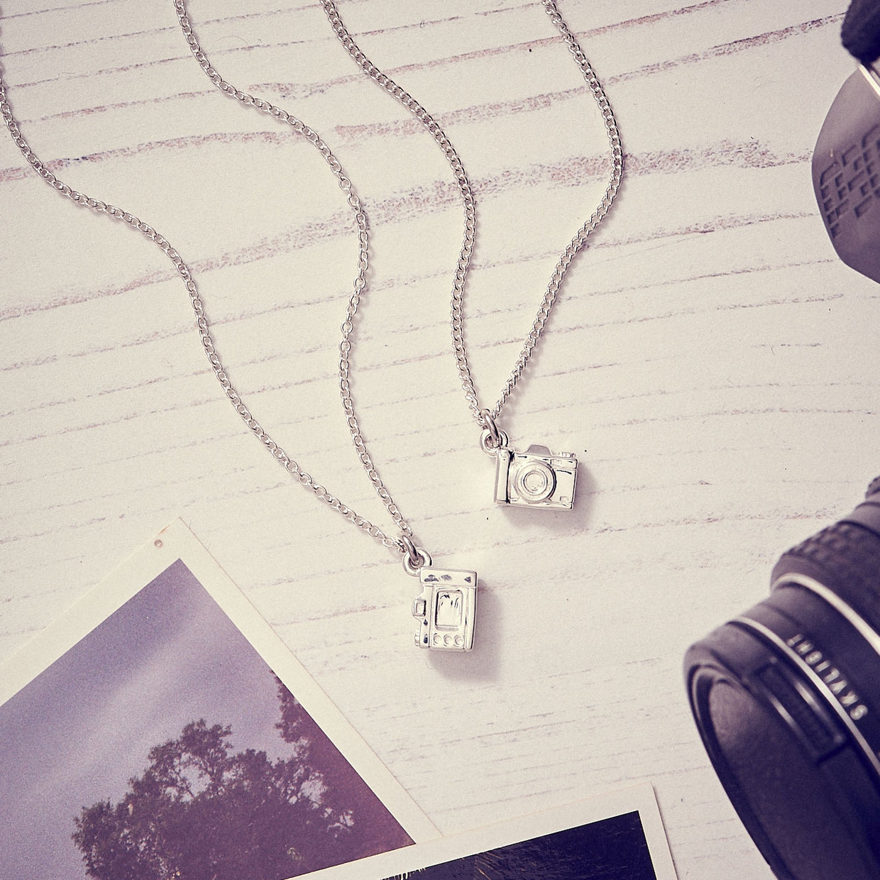 Camera Silver Necklace – Off The Map Jewellery